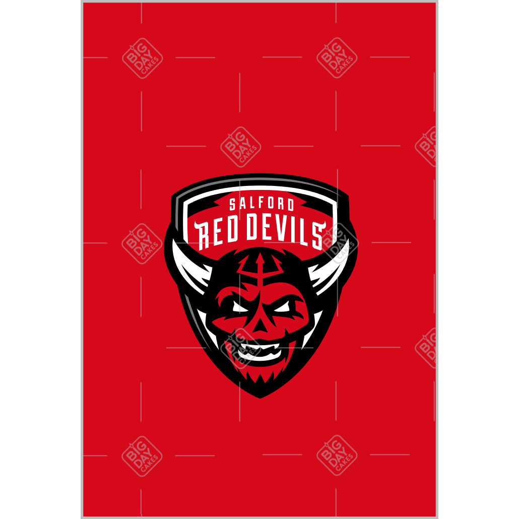 Salford Red Devils topper - portrait