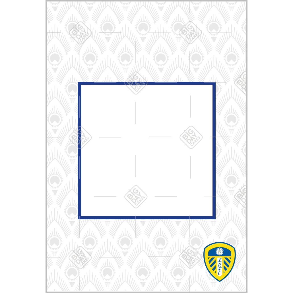 Leeds United Home Pattern Frame frame - portrait