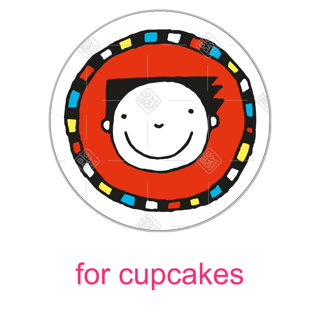 Tom Gates cake topper - cupcakes